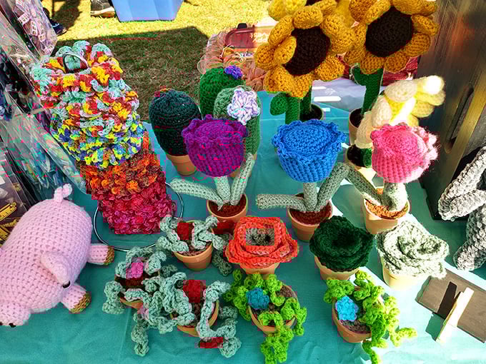 Crocheted flowers that'll never wilt, unlike your actual gardening attempts, but we won't tell anyone.