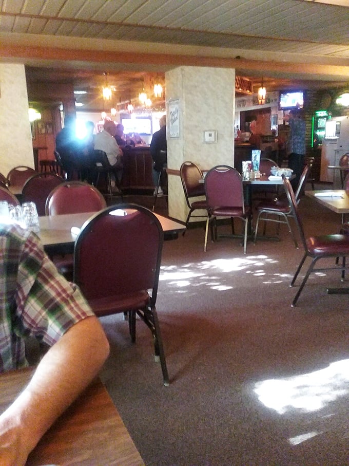 The dining room where strangers become friends. Conversations flow as freely as the coffee in this quintessential Wisconsin gathering spot.