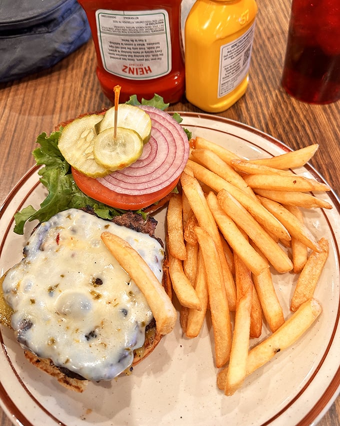 The perfect burger doesn't exi— wait, I stand corrected. This jalapeño-topped masterpiece makes a compelling argument for perfection.