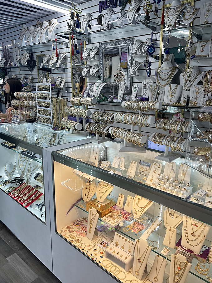 Jewelry displays that sparkle with possibility. From everyday accessories to special occasion bling—all without the mall markup that makes your credit card weep.