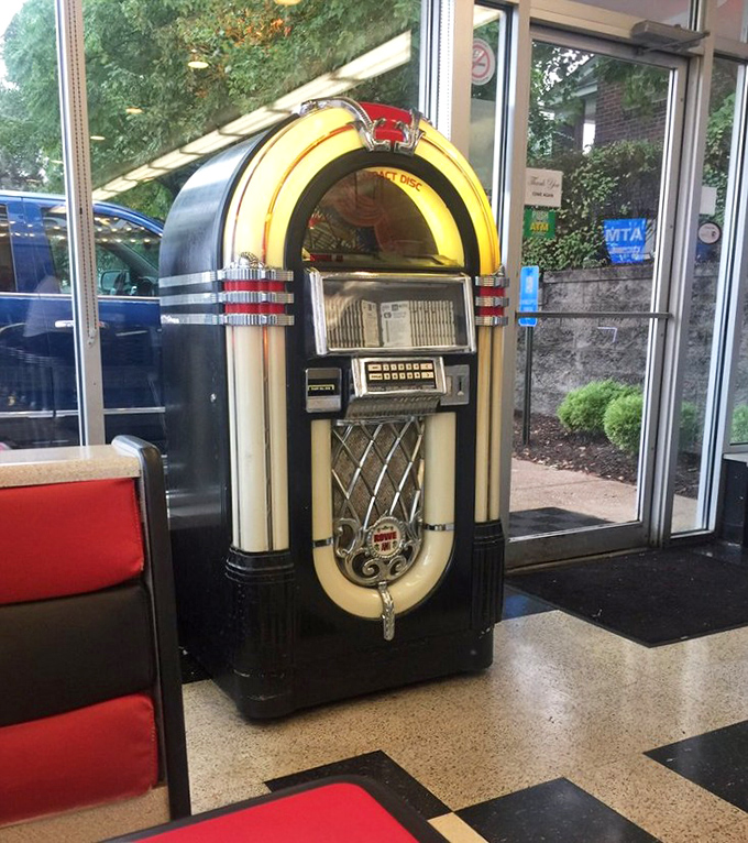 This vintage jukebox doesn't just play songs—it's a time machine offering five minutes of nostalgia for the price of a quarter.
