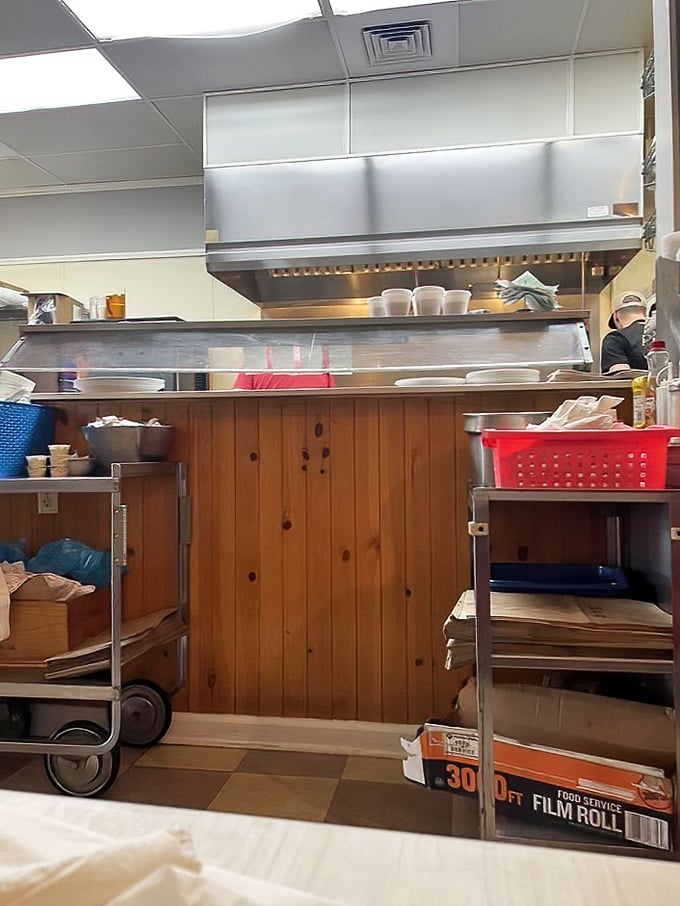 A glimpse behind the culinary curtain where the magic happens. No molecular gastronomy here—just honest cooking with plenty of heart.