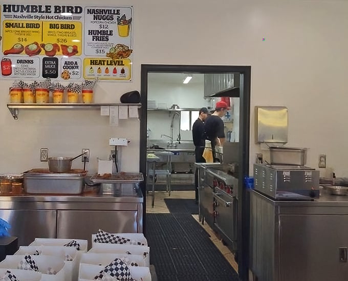 A glimpse behind the magic curtain—where Nashville-style hot chicken dreams are born in a kitchen that's all business. 