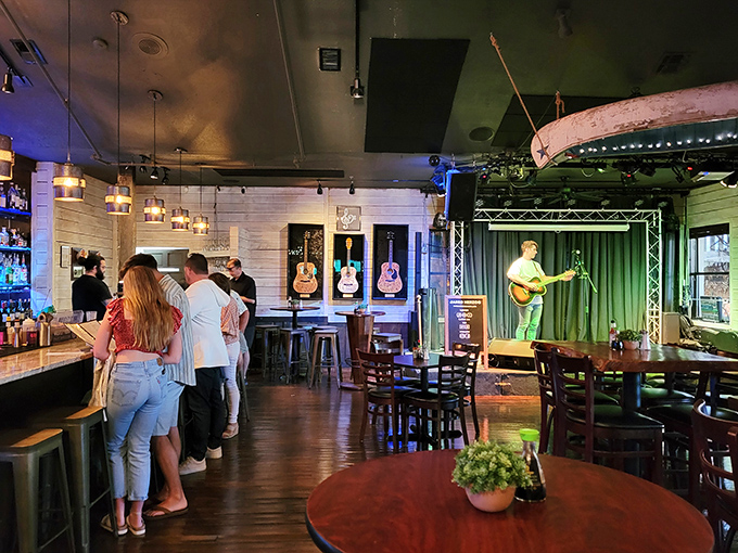 Dinner and a show! Live music adds another layer of sensory pleasure to the Old Florida Fish House experience – food for the soul.