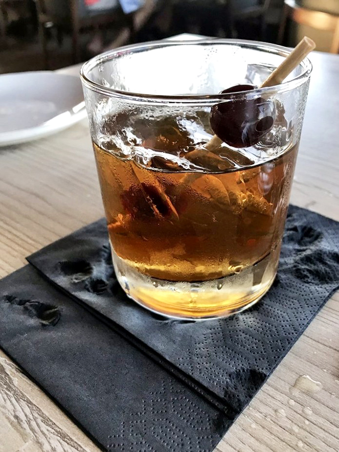 A perfectly crafted Manhattan—proof that classics never go out of style, much like the Florida sunset you'll watch while sipping it.