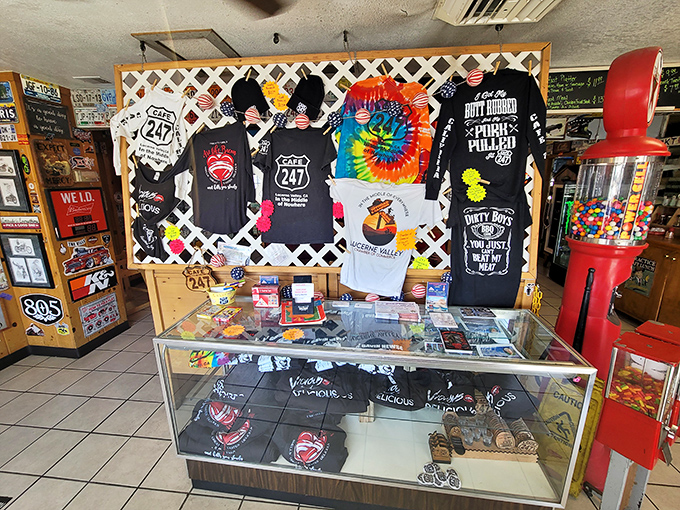 Cafe 247 isn't just a meal—it's a lifestyle. These shirts let you take a piece of desert dining magic home when your stomach can hold no more.