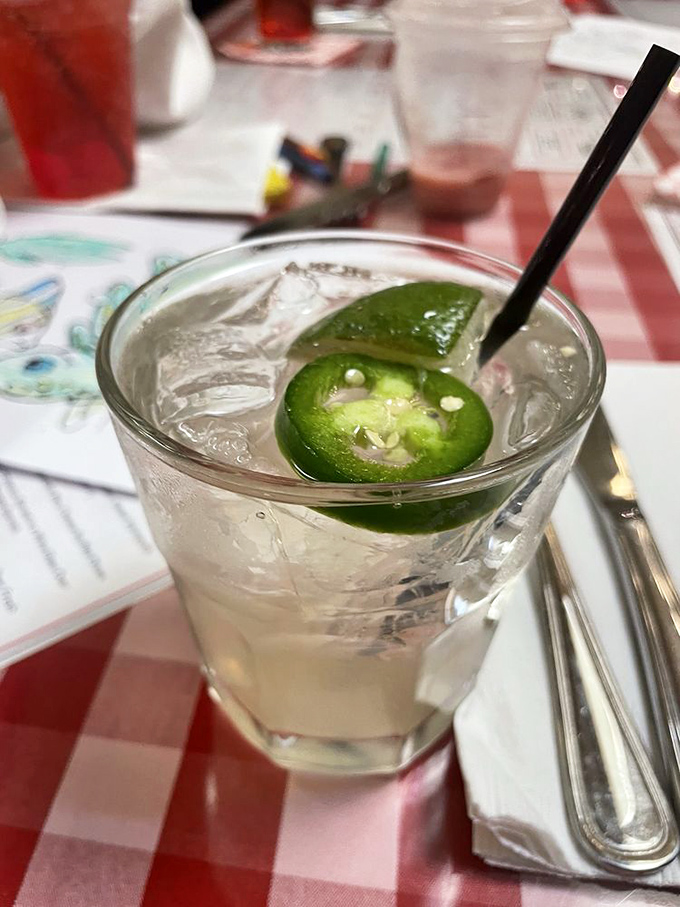 A drink that's not trying to impress you with obscure ingredients—just that perfect kick of jalapeño that says "California" without shouting it.