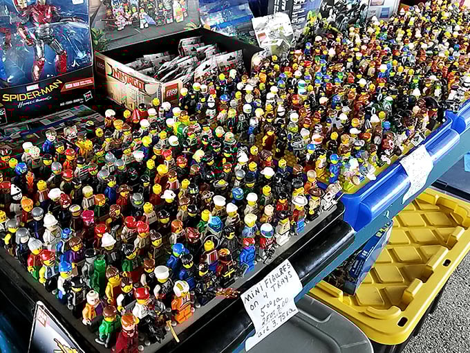 A plastic army of possibilities! These miniature figures represent countless hours of imagination—and the start of many collections.