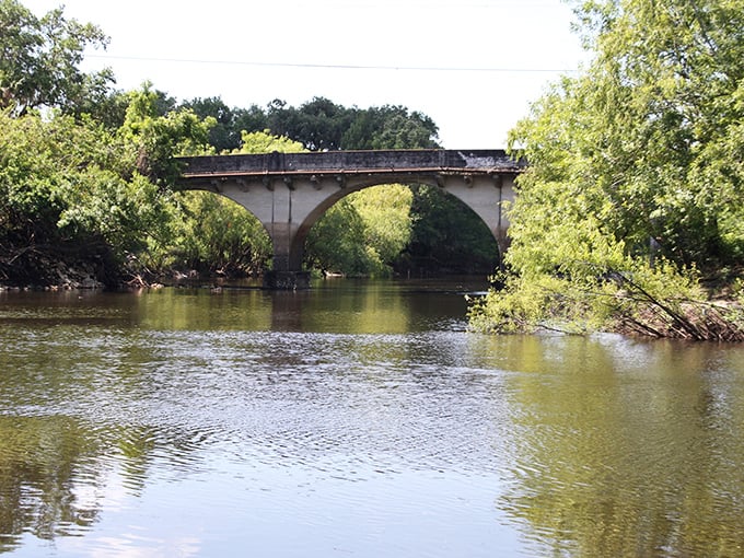 This old bridge spans more than just the Peace River – it connects modern Arcadia to its transportation heritage.