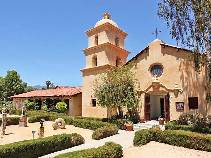The Ojai Valley Museum's mission-style architecture tells stories before you even step inside – a prelude to the valley's rich history within.