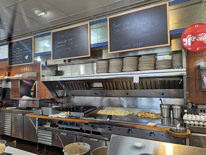 Behind the scenes magic – where short-order cooks transform simple ingredients into the comfort food that fuels Bloomsburg's day.