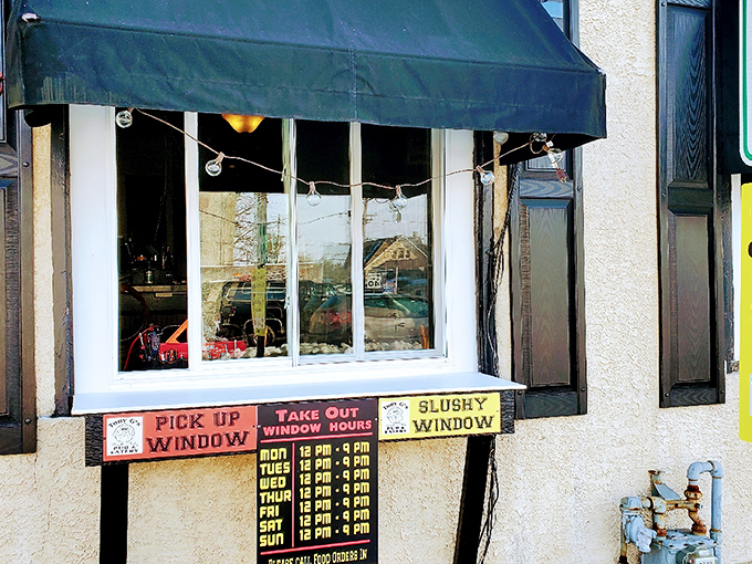 The pick-up window – for when you need Tony G's goodness but your sweatpants aren't quite ready for public viewing.