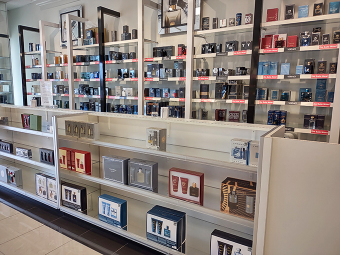 Fragrance shelves lined with bottled personalities—find your signature scent without the department store pressure or eye-watering markup.