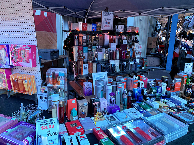 Fragrance alley offers everything from designer knockoffs to genuine perfumes. Your signature scent might be waiting here—at a fraction of department store prices.