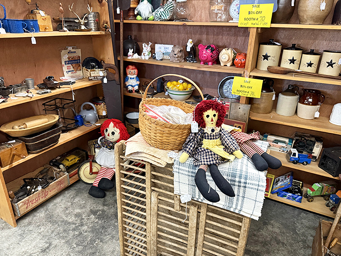 These aren't just dolls – they're childhood companions from another era, patiently waiting for their next adventure.