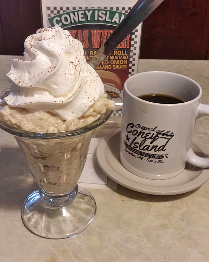 Rice pudding and coffee – the perfect finale to a meal that reminds you some pleasures never need upgrading or reimagining.