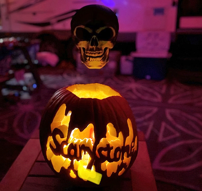 Halloween in Cape Charles proves that even the spookiest holiday gets a coastal twist—jack-o'-lanterns that celebrate hometown pride with equal parts creativity and charm.