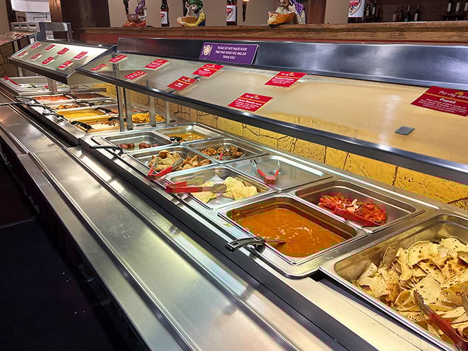 The buffet line—where indecision isn't a problem but a privilege. Take a little of everything; no one's judging.