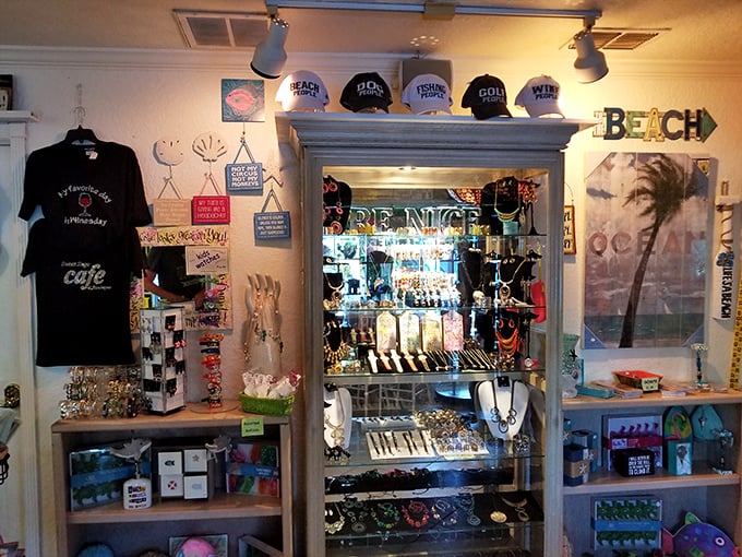 The gift shop doesn't just sell souvenirs—it offers the chance to bring home a piece of Florida kitsch that's actually worth the suitcase space.