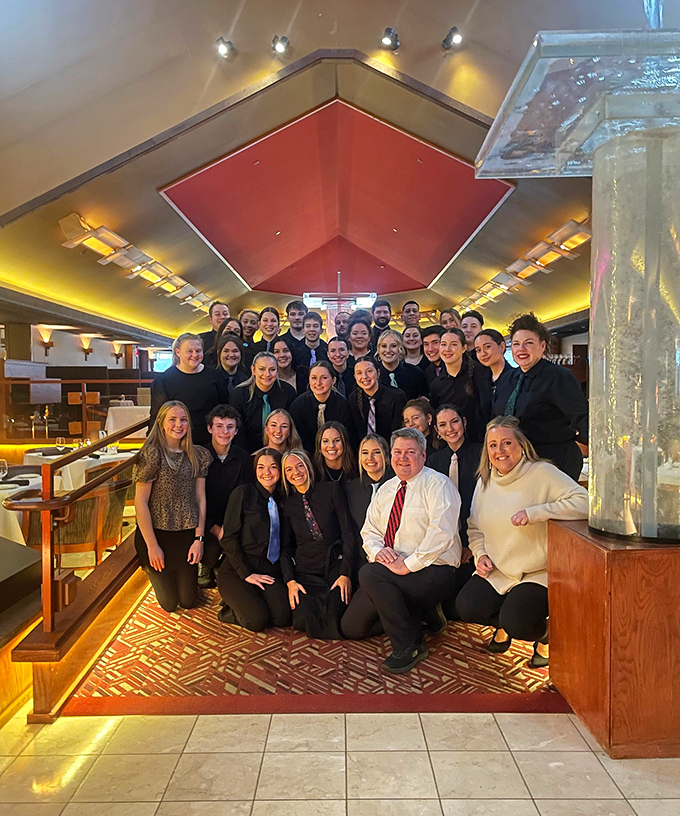 The professional team behind Field's magic – proof that great restaurants are built on passionate people, not gimmicks.
