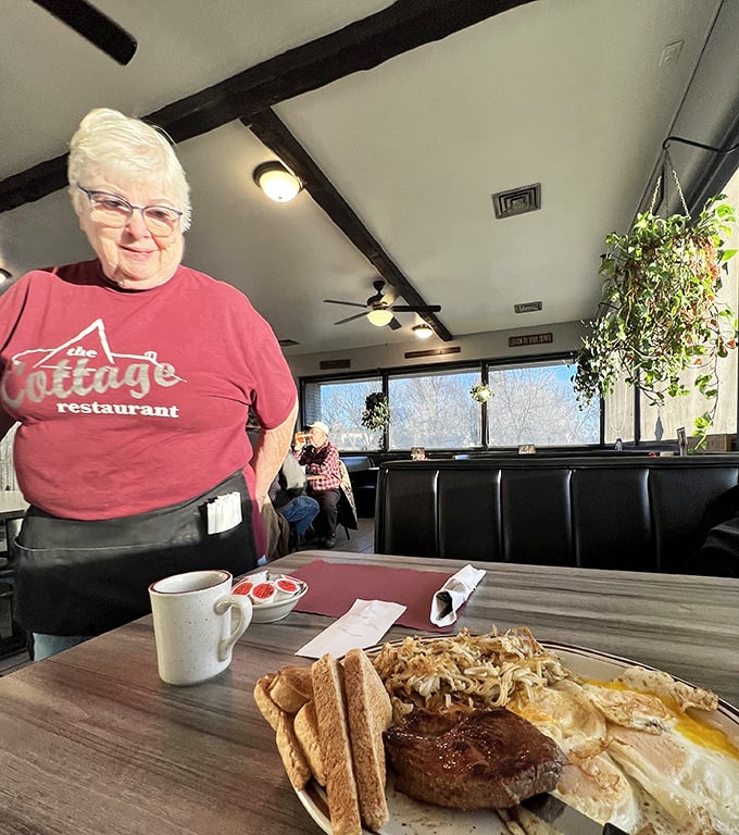 The staff doesn't just serve food—they serve memories. That smile comes with decades of experience and genuine Pennsylvania hospitality.