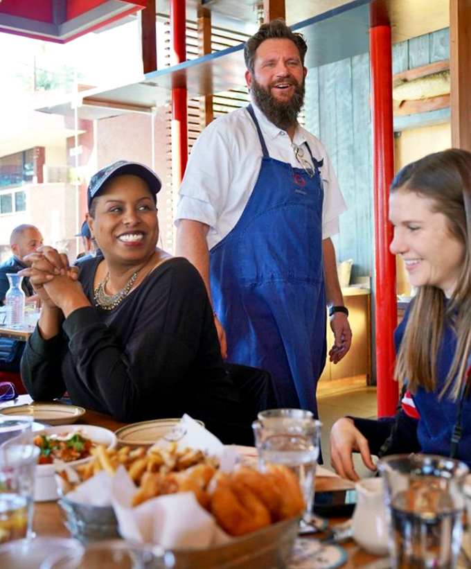 The staff's genuine enthusiasm matches the quality of the food—when your server smiles like that, you know you've ordered correctly.