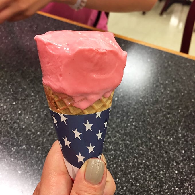 Pink ice cream so vibrant it could be spotted from space. Teaberry – Pennsylvania's answer to "what if ice cream were also a conversation starter?"