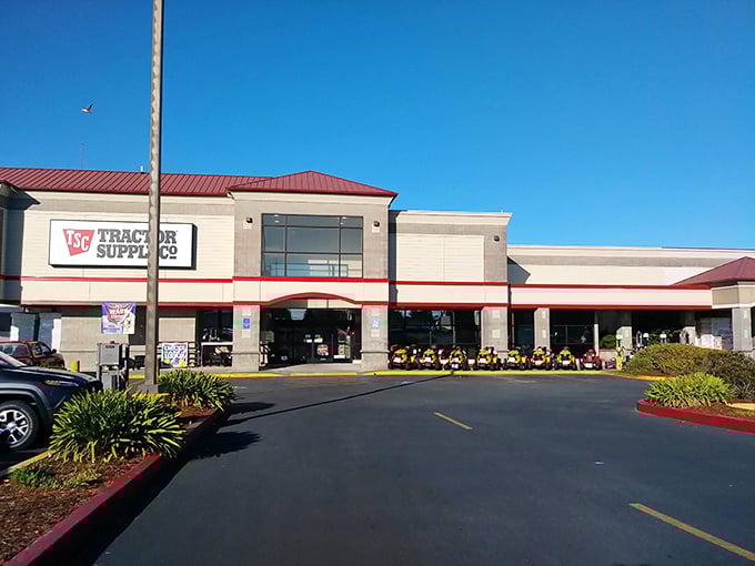 Where practical meets affordable. Tractor Supply Co. reminds us that Crescent City embraces rural sensibilities and down-to-earth pricing.