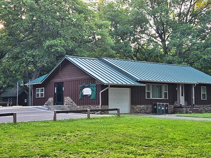 The visitor center blends rustic charm with practical purpose—like a favorite flannel shirt that's both comfortable and functional.