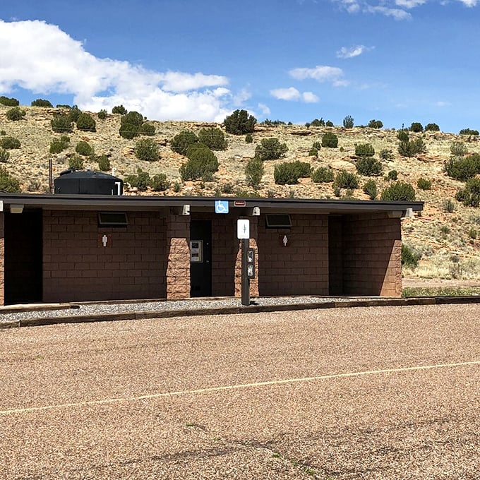 Clean facilities that would make your mother nod in approval. The desert views from these restrooms deserve their own postcard.
