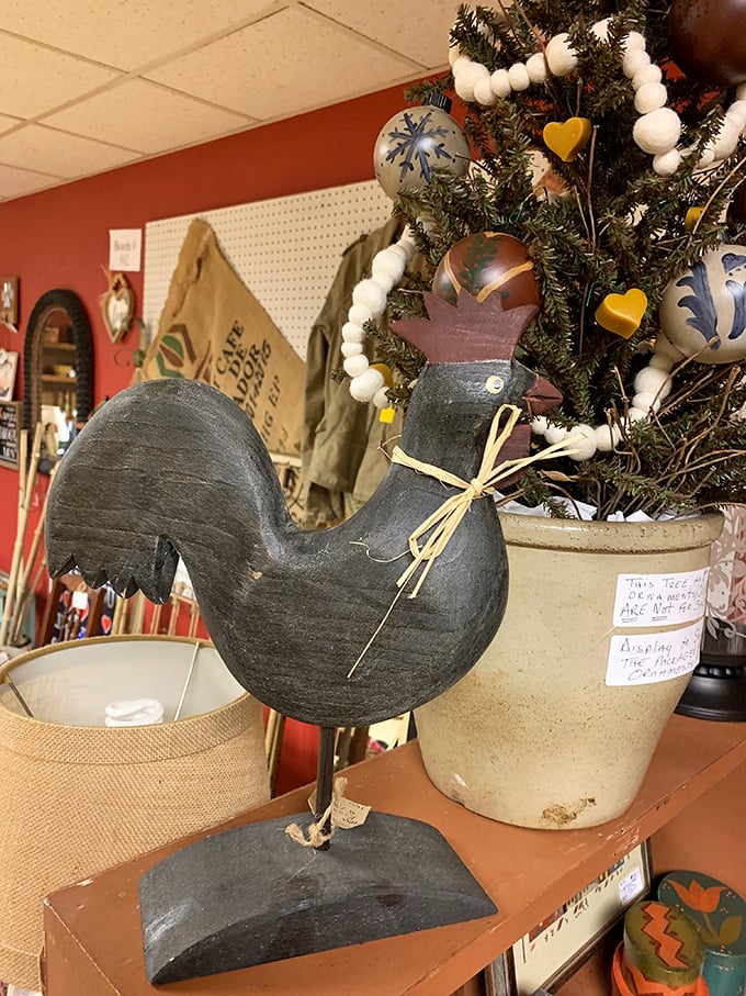 This wooden rooster isn't just farmhouse chic—it's the original alarm clock, reminding us of mornings before smartphones rudely buzzed us awake.
