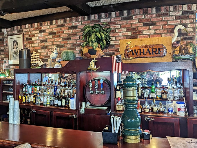 This isn't just a bar—it's a maritime museum where the exhibits are liquid and the souvenirs are the stories you'll tell tomorrow.