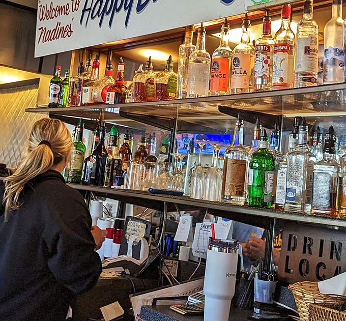 The bar's impressive lineup suggests that Nadine's understands life's essential truth: sometimes you need eggs, sometimes you need something stronger.