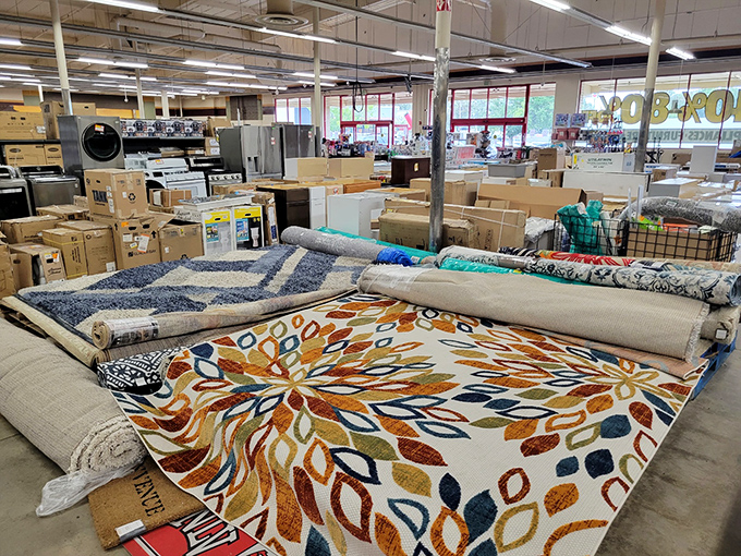These vibrant area rugs don't just tie the room together—they transform it entirely. The Dude from "The Big Lebowski" would certainly approve of these affordable statement pieces.