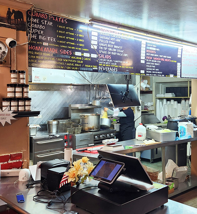 Behind every great BBQ joint is an order counter where magic happens. No fancy POS systems needed—just meat and math.