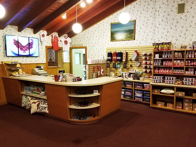 The gift shop – where you can take home a taste of cherry country. Because vacation calories need to follow you home too.