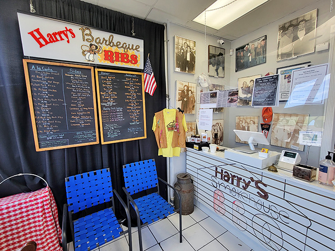 History on the walls and BBQ in the air. The counter area showcases decades of tradition while you place an order that'll make your taste buds dance.