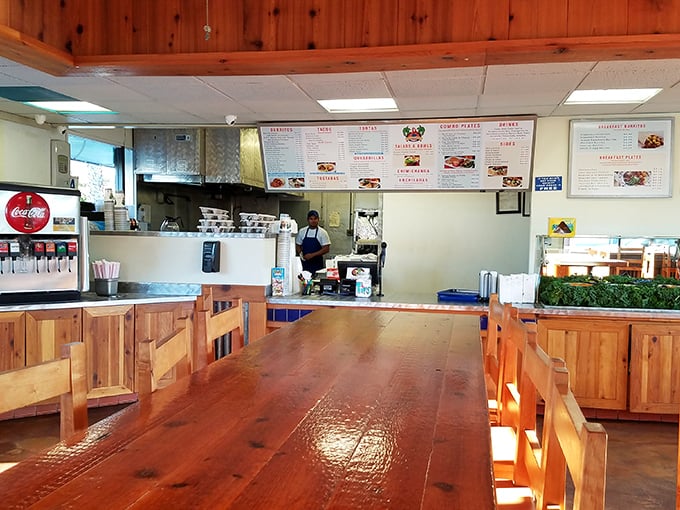 Where the magic happens—simple counter service that gets you from hungry to happy with minimal fuss and maximum flavor.