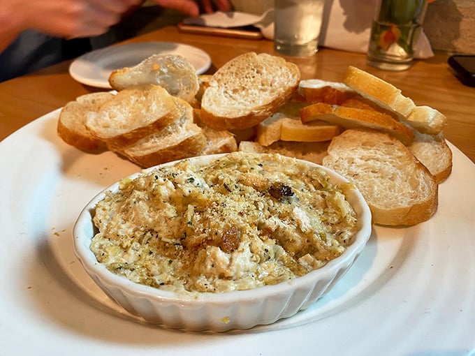 Crab dip that makes Maryland jealous—creamy, decadent proof that appetizers belong at breakfast too.