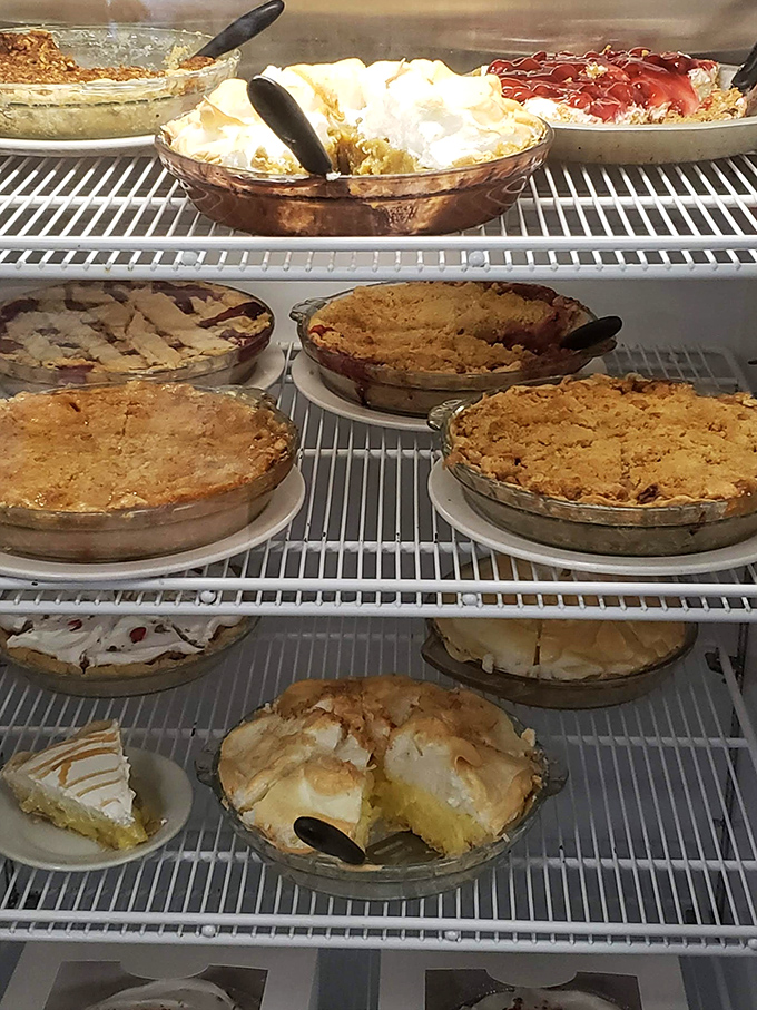 The dessert case – where willpower goes to die and "I'll just have a bite of yours" becomes the biggest lie of the day.