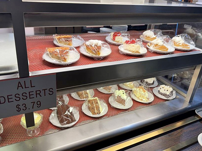 Dessert displays that would tempt a saint—these sweet endings make every meal feel like a special celebration.