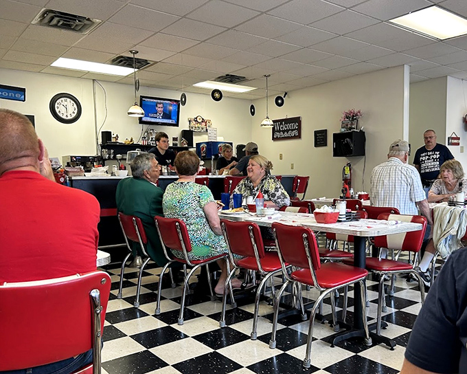 The counter culture: Where regulars gather, coffee flows freely, and the rhythm of small-town life plays out over eggs and conversation.