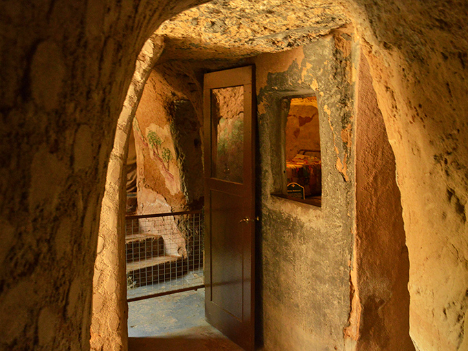 Doorways within doorways lead to more discoveries. Each threshold promises new wonders in this labyrinthine underground world of surprises.