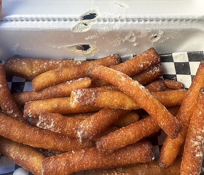 When carnival food meets genius – suddenly your arteries seem like a reasonable sacrifice.