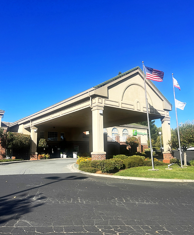 Even Auburn's hotels maintain the town's architectural character—no cookie-cutter chains here, just thoughtful design that respects the surroundings.