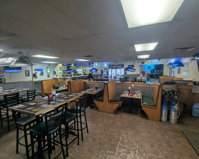 The dining room at Jeff's doesn't just serve food; it serves community, one table at a time.