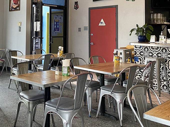 Modern simplicity meets traditional flavors in this bright, welcoming space. Taco Tuesday happens every day here.