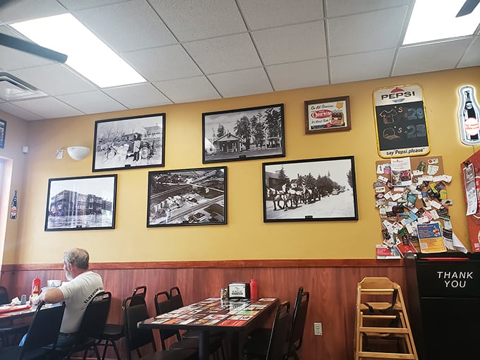 Vintage photographs and local memorabilia create an atmosphere money simply cannot buy or manufacture.