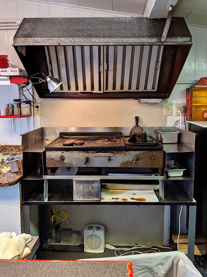 The kitchen—where hot dog magic happens without pretense or fuss, just decades of know-how and the confidence of true experts.