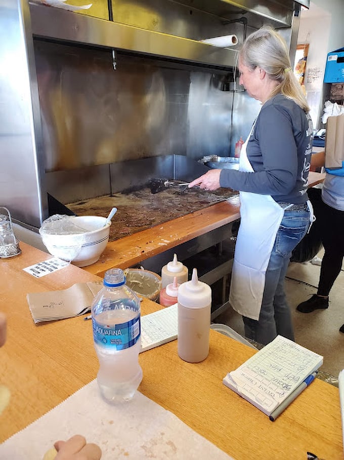 Where the magic happens – a well-seasoned grill that holds more flavor memories than most family photo albums.